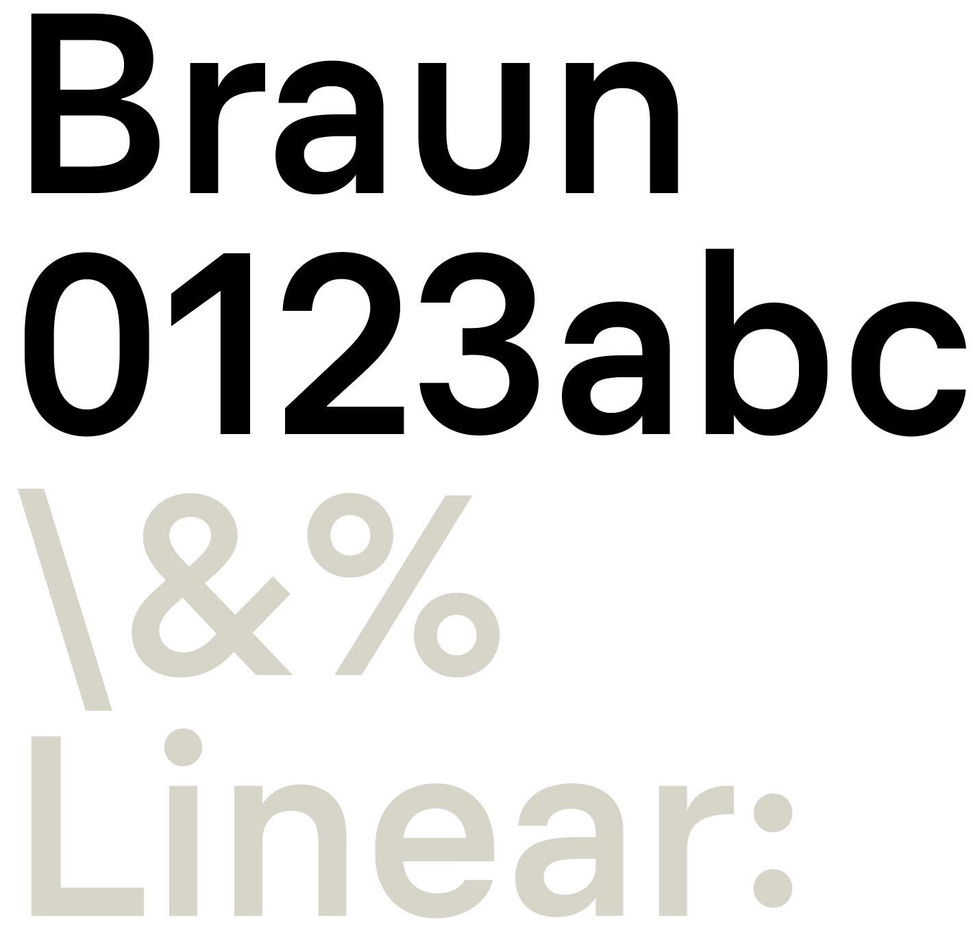 Braun font
